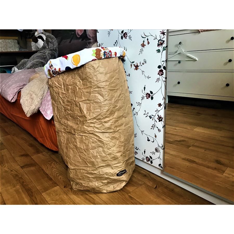 Pytel na hračky z pytle od mouky | Biopekárna Zemanka